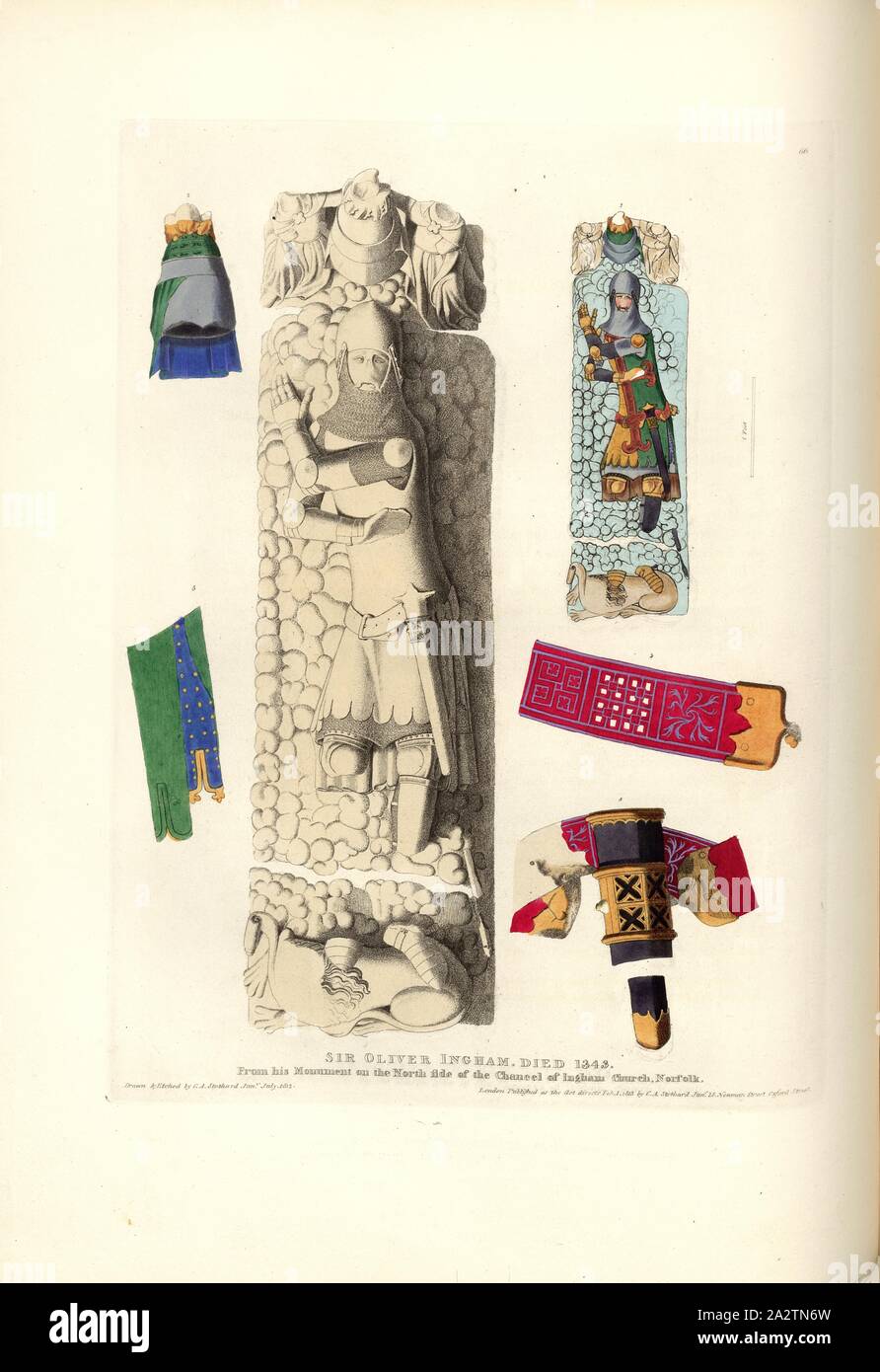 Sir Oliver Ingham, died 1343. From his Monument on the North side of ...