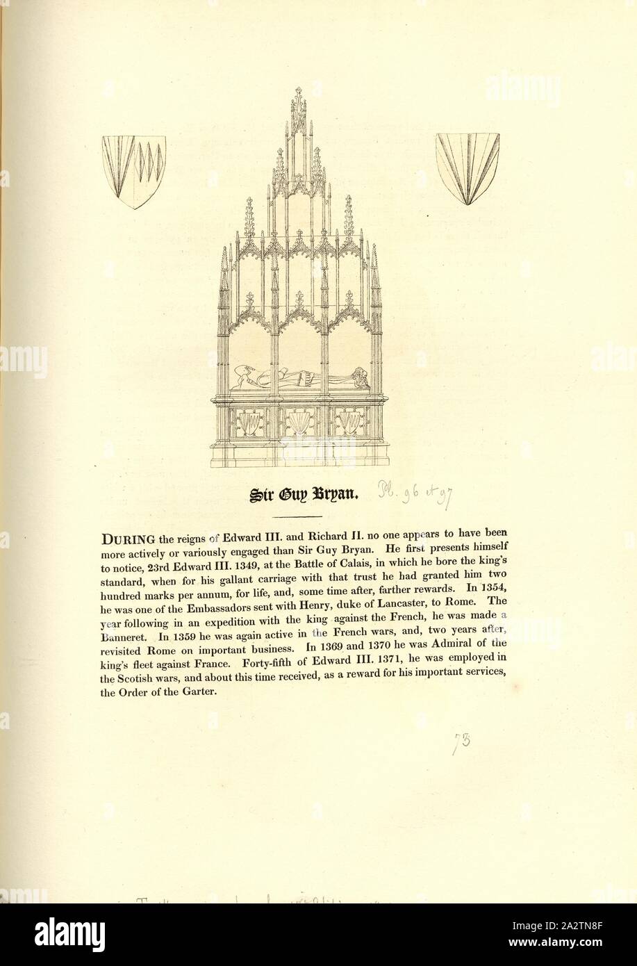 Sir Guy Brian, Tomb of Sir Guiy de Brian, Fig. 108, p. 72, Charles ...