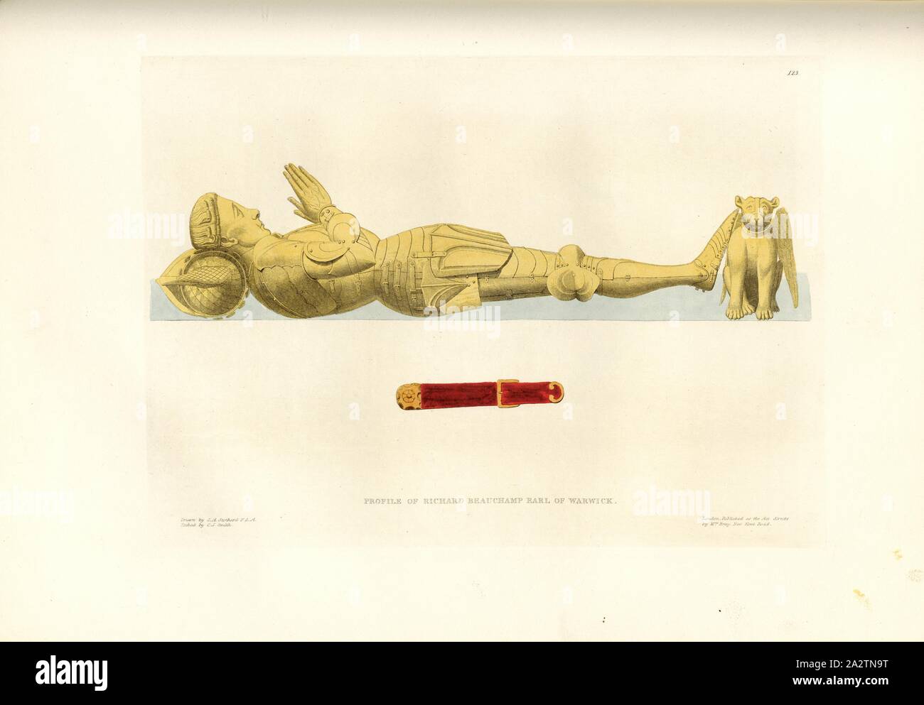 Profile of Richard Beauchamp Earl of Warwick, Tomb of Richard Beauchamp ...