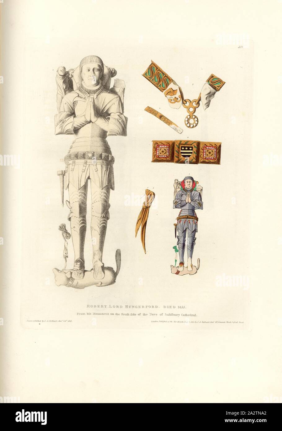 Robert Lord Hungerford. Died 1455. From his Monument on the south side ...