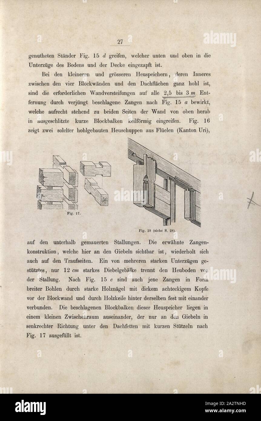 Studded log beams hi-res stock photography and images - Alamy