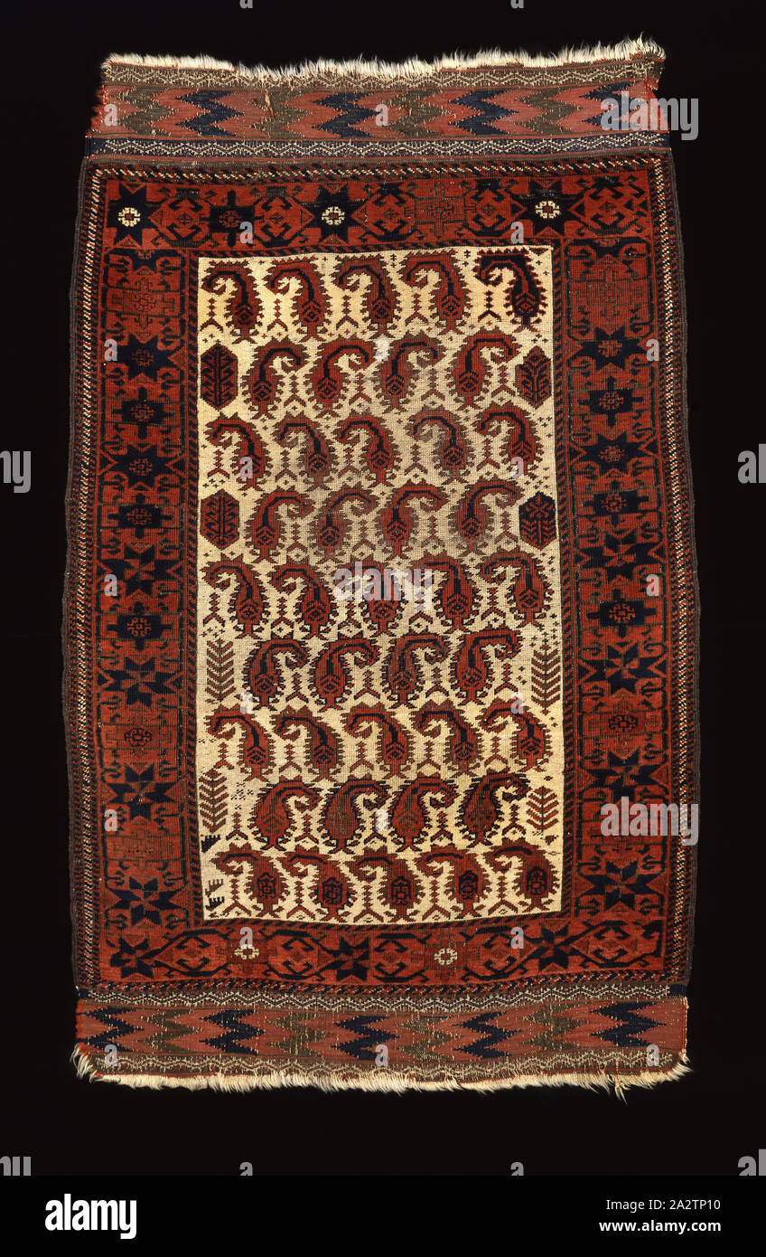 rug, Baluchi people, 1870-1880, wool, 38 x 60 in., Textile and Fashion ...