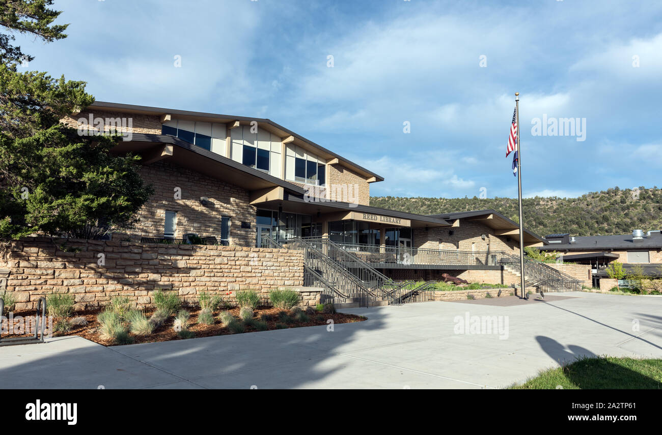 Reed Library, the campus library at Fort Lewis College in Durango ...