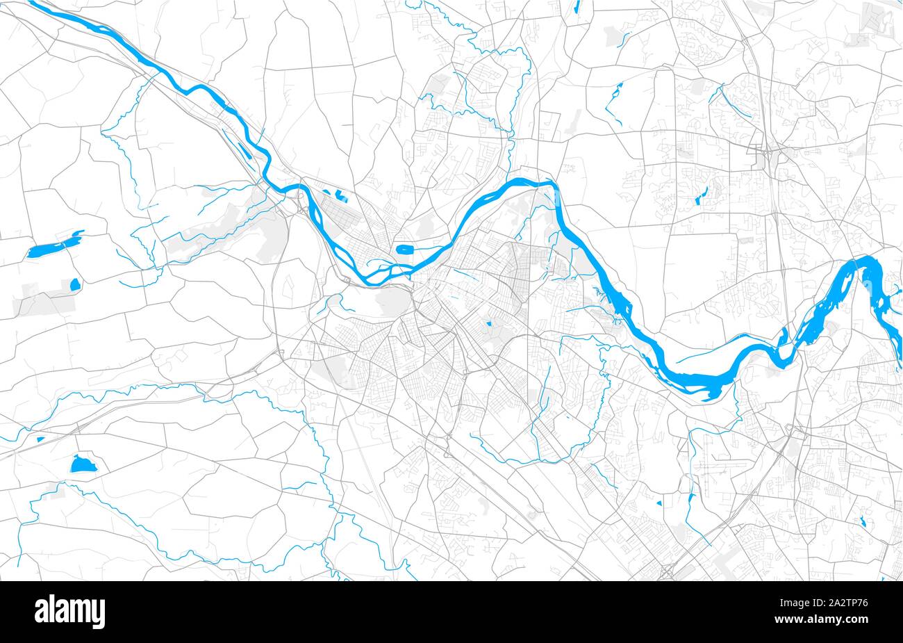 Rich detailed vector area map of Schenectady, New York, USA. Map ...
