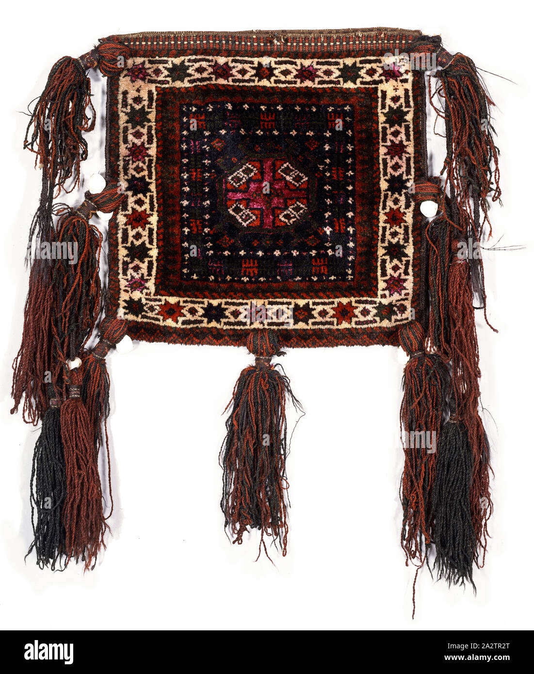 vanity bag, Baluchi people, early 20th century, wool, 14 x 14 in., 35.6 ...
