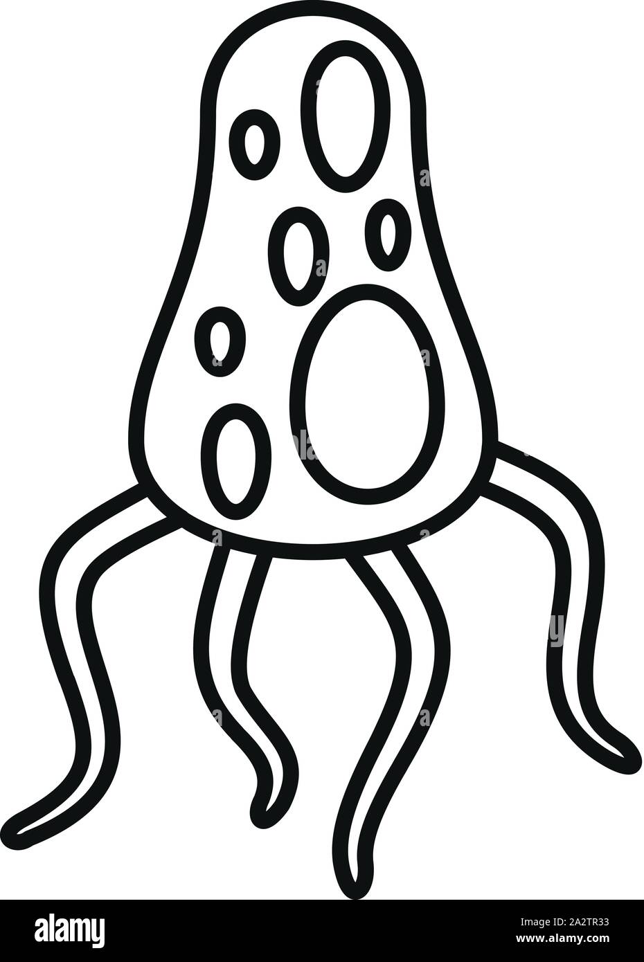 Biology virus icon. Outline biology virus vector icon for web design ...