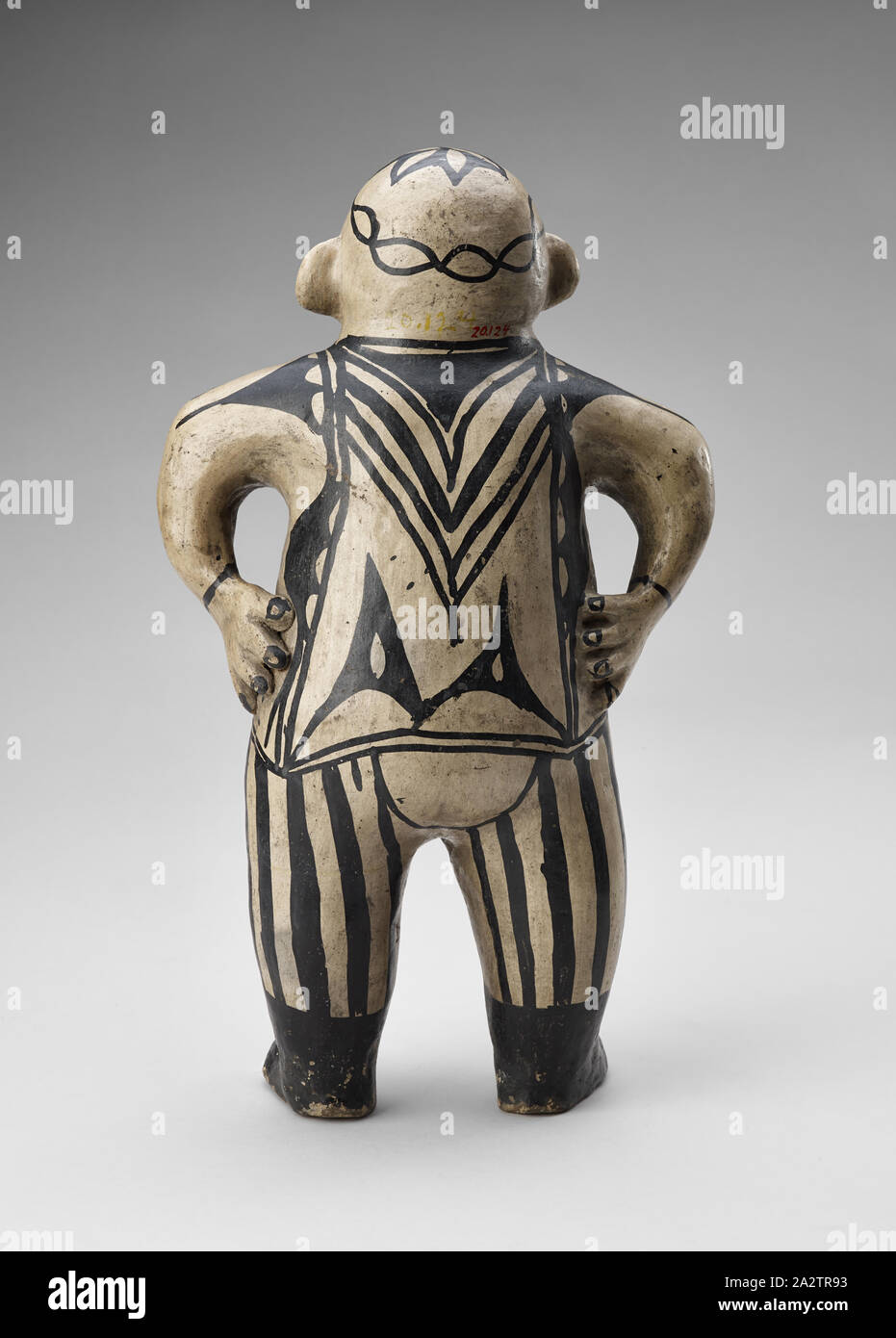 figure depicting an American, Cochiti people, 1890-1910, slipped and ...
