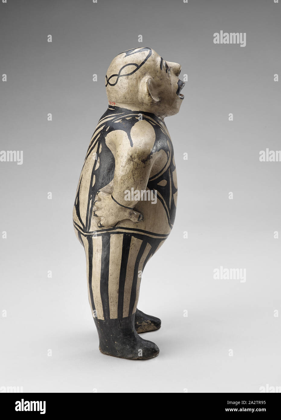 figure depicting an American, Cochiti people, 1890-1910, slipped and ...