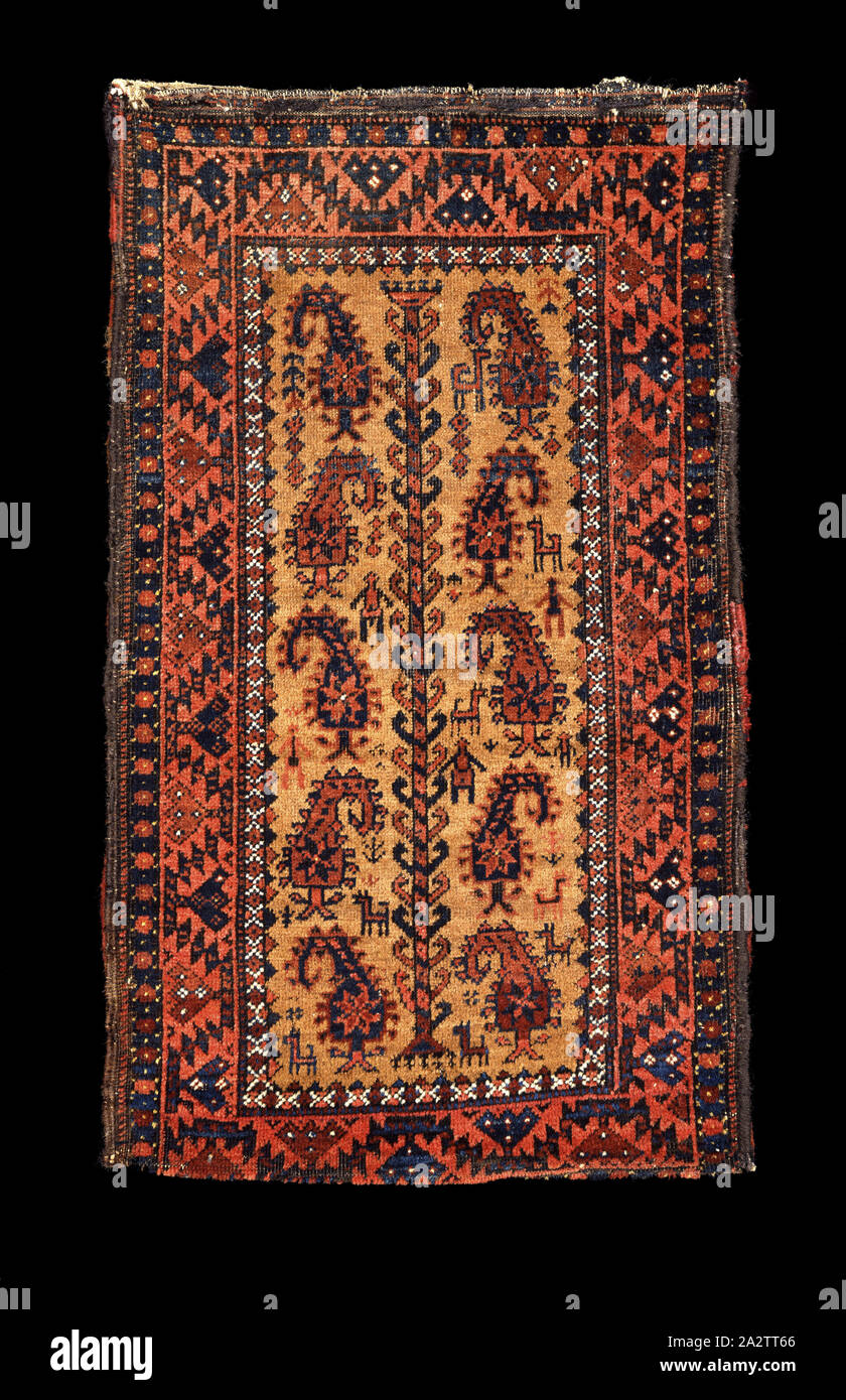 pillow (balisht), Baluchi people, late 19th century, wool, 19 x 32 in ...