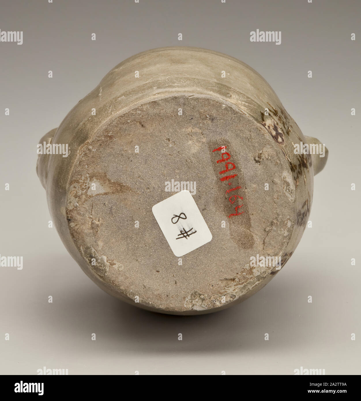 melon-shaped ewer with poem, Stoneware (changsha Ware), H: 6-1/4 in ...