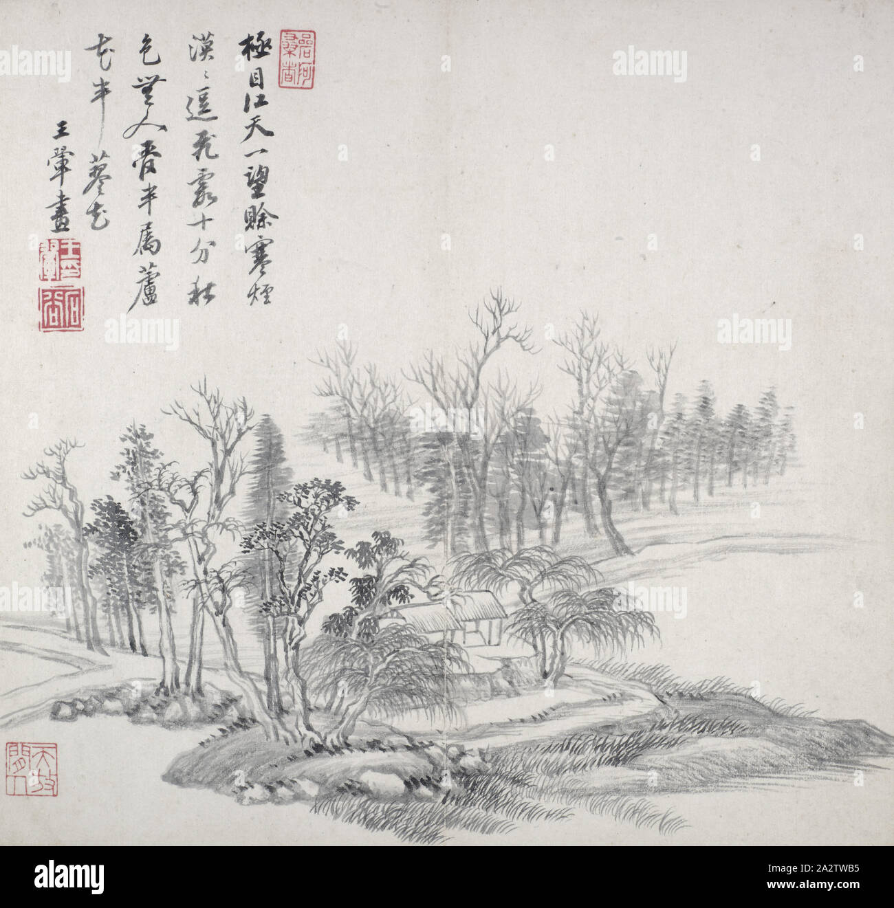 album after old masters and poems, Wang Hui (Chinese, 1632-1717), Qing ...