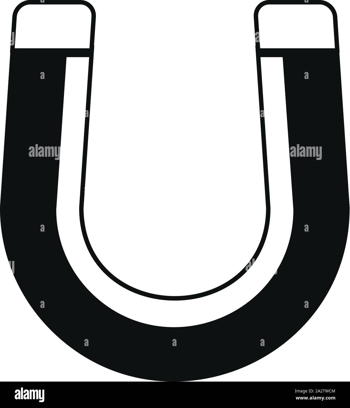 Magnet force icon. Simple illustration of magnet force vector icon for ...