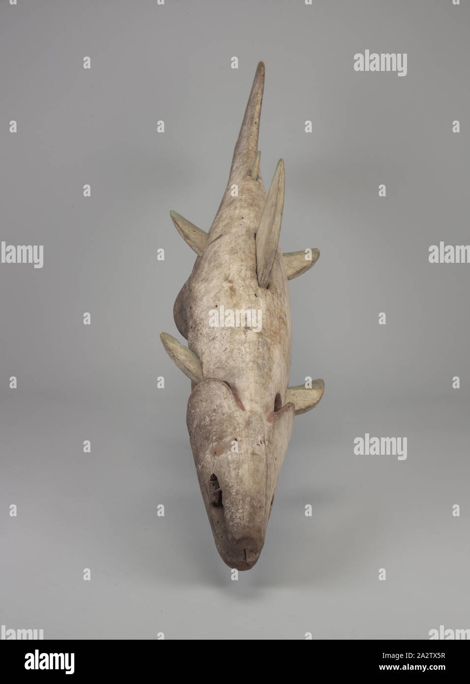 cap mask in the form of a shark, Abua people, 20th century, wood ...