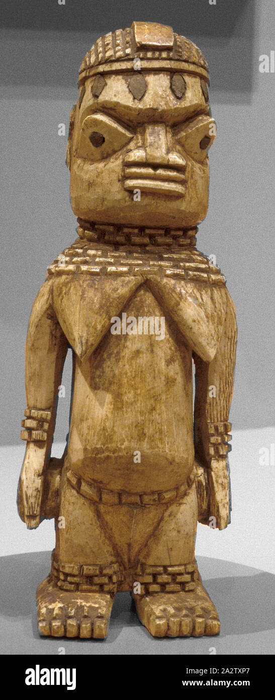 female figure, Edo people, Benin Kingdom, 1850-1897, ivory, coconut ...