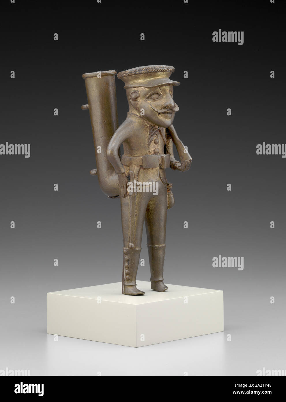 tobacco pipe bowl in human form, Bamum people, early 20th century ...