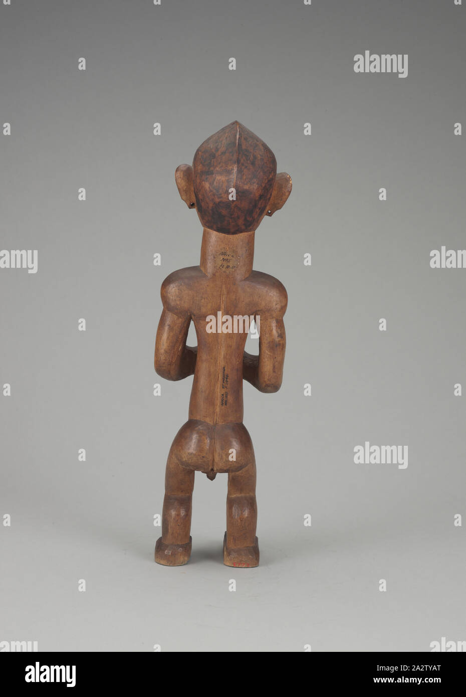 guardian figure, Fang people, late 19th century, wood, pigment, metal ...