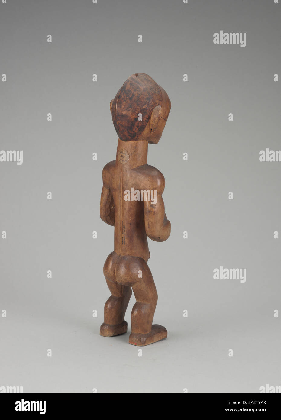 guardian figure, Fang people, late 19th century, wood, pigment, metal ...