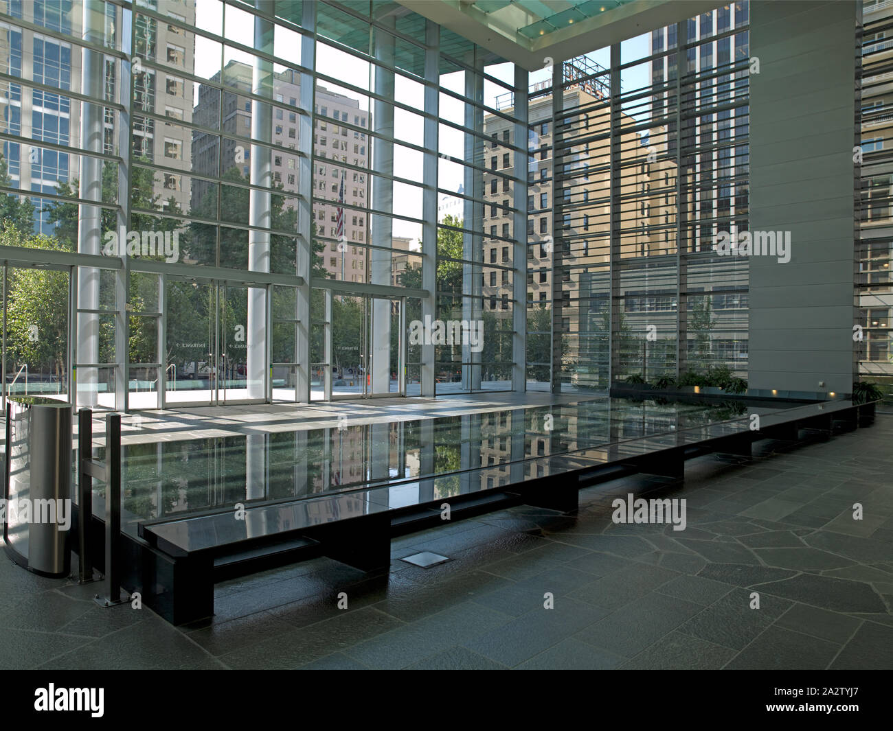 Reflection fountain at the U.S. Courthouse, Seattle, Washington Stock ...