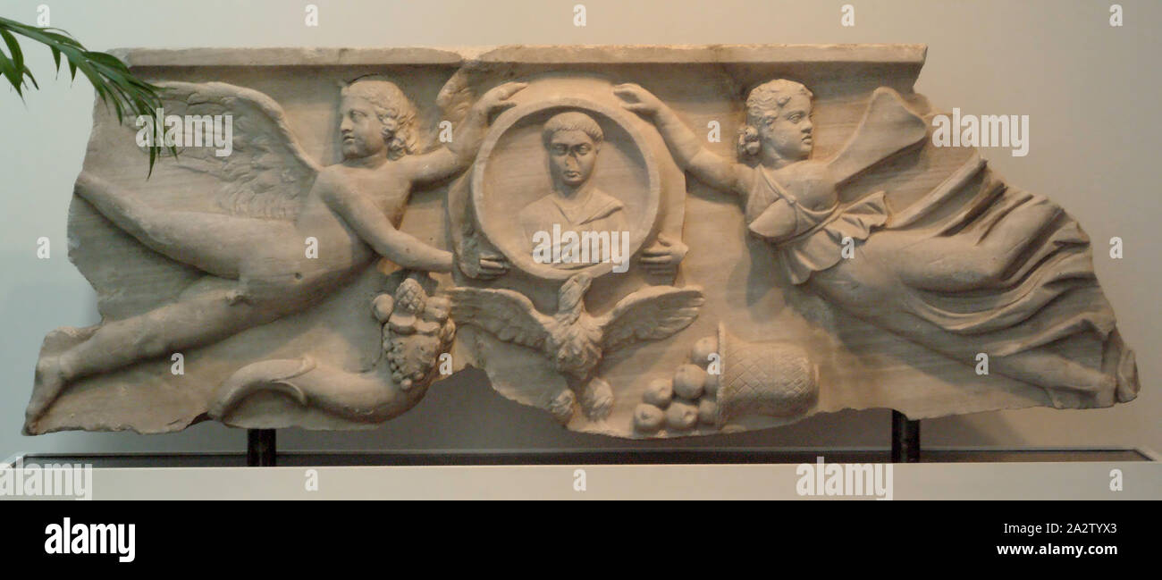 Sarcophagus panel: Cupid and Psyche, Roman, early 4th century ...