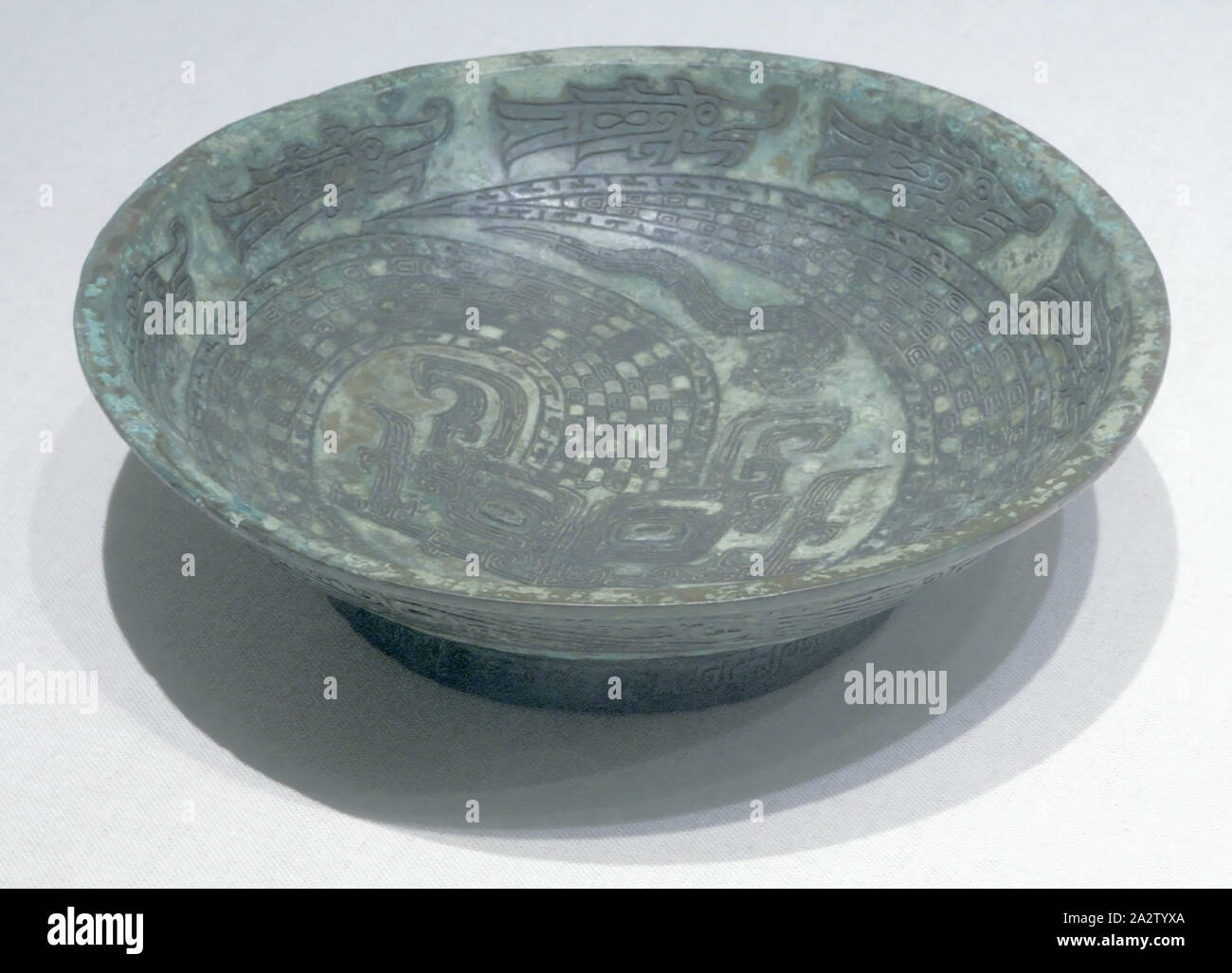 ritual basin, Shang dynasty, Shang dynasty, about 1100 B.C.E., bronze ...