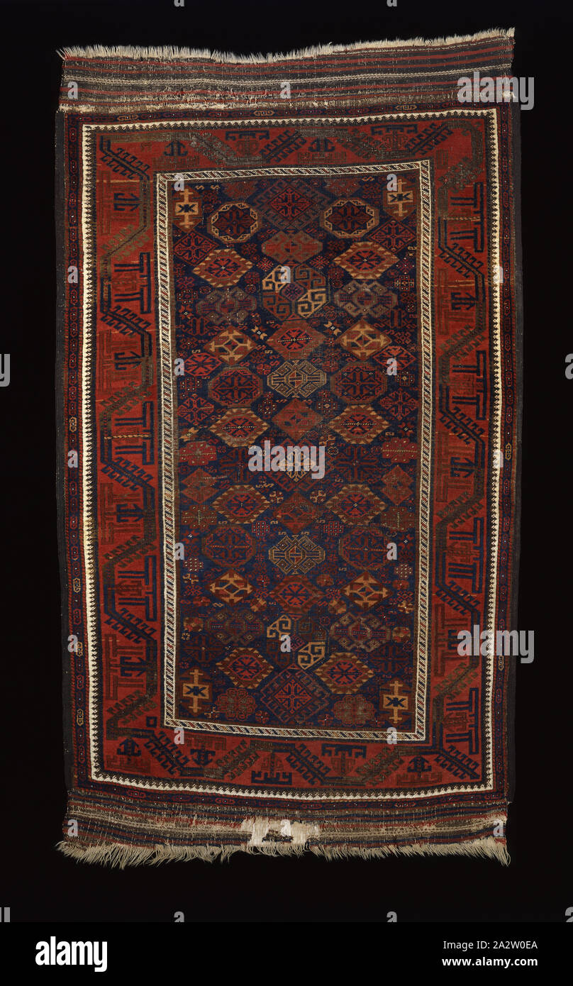 rug, Baluchi people, about 1880, wool, camel hair, 45 x 75 in., Textile ...