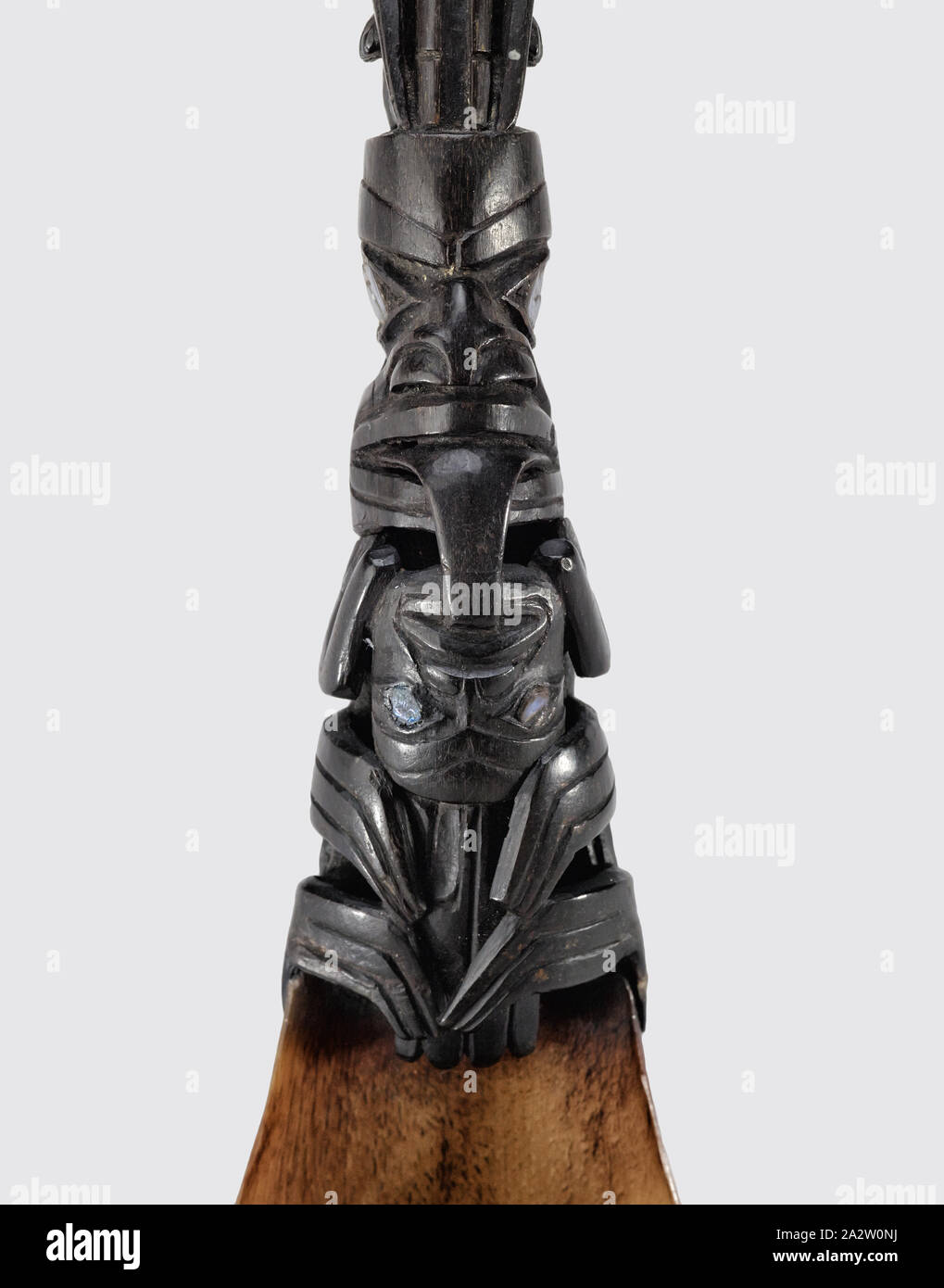 ceremonial feast ladle with representation of crest legend, Kaigani ...