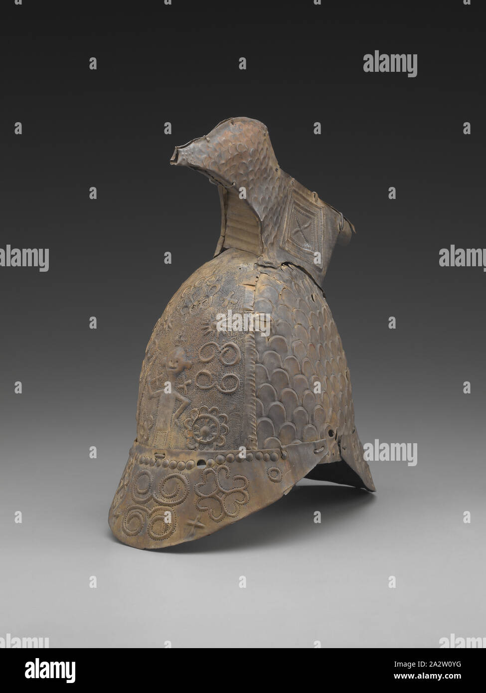 chief's hat, Kongo people, 1900-1940, steel, H: 12-1/2 in., African Art ...