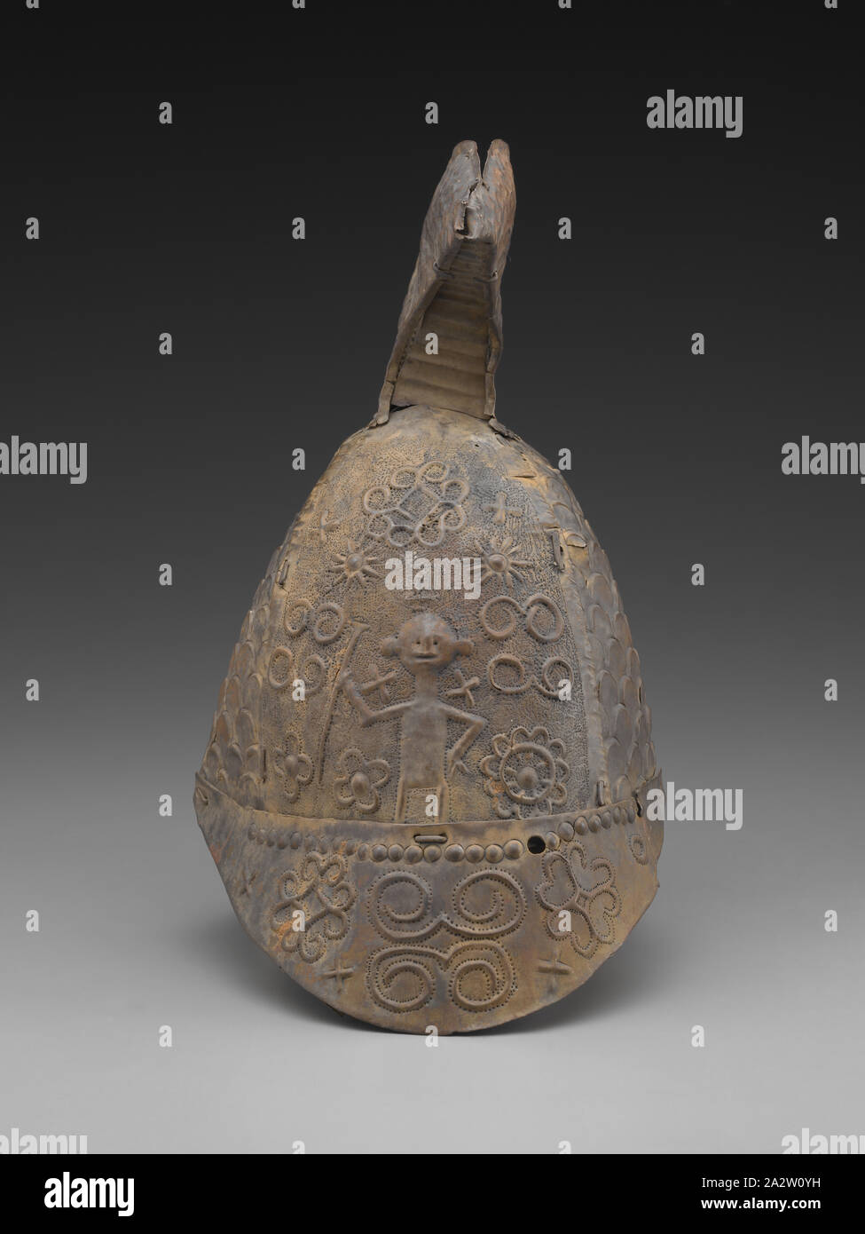 chief's hat, Kongo people, 1900-1940, steel, H: 12-1/2 in., African Art ...