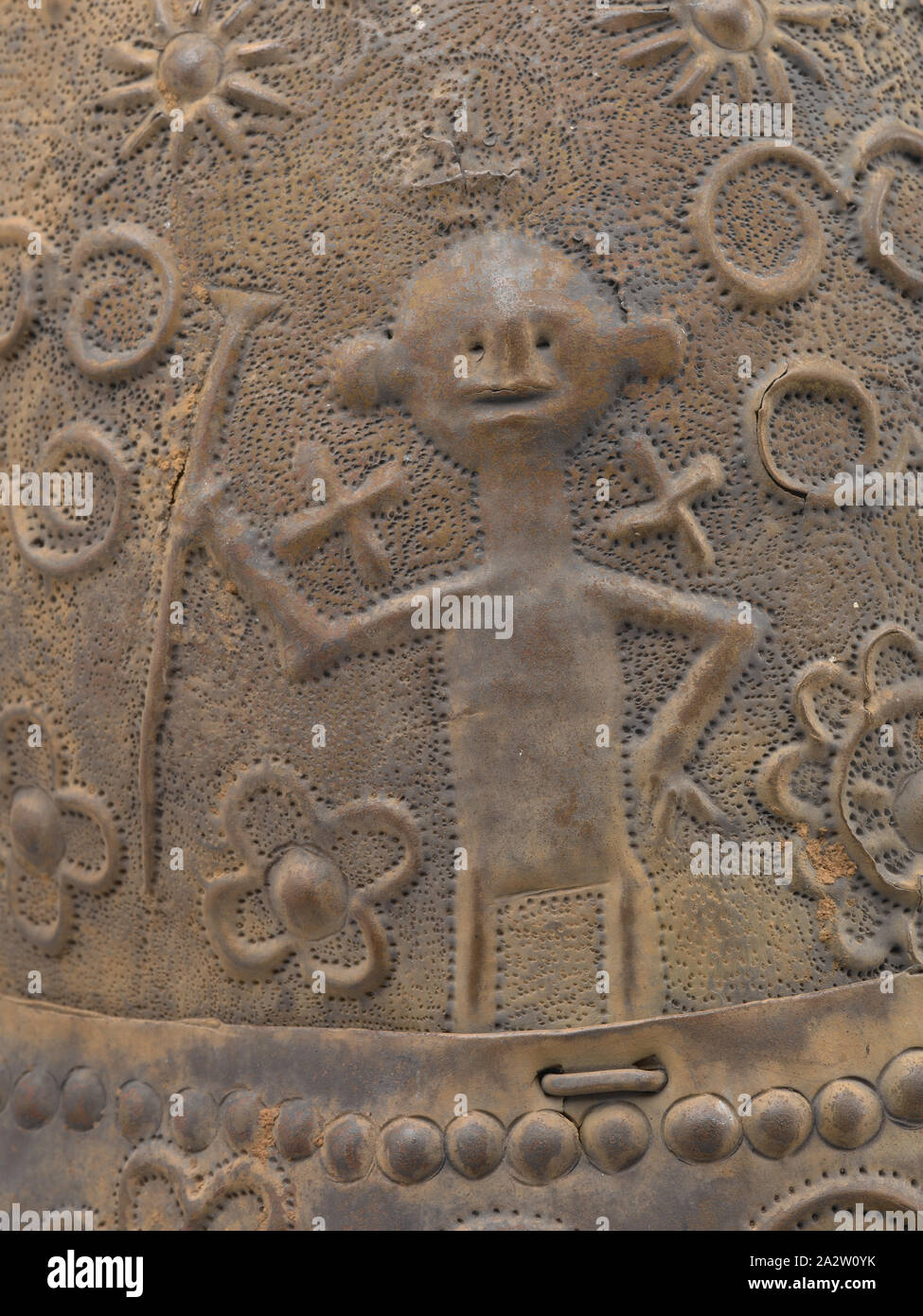 chief's hat, Kongo people, 1900-1940, steel, H: 12-1/2 in., African Art ...