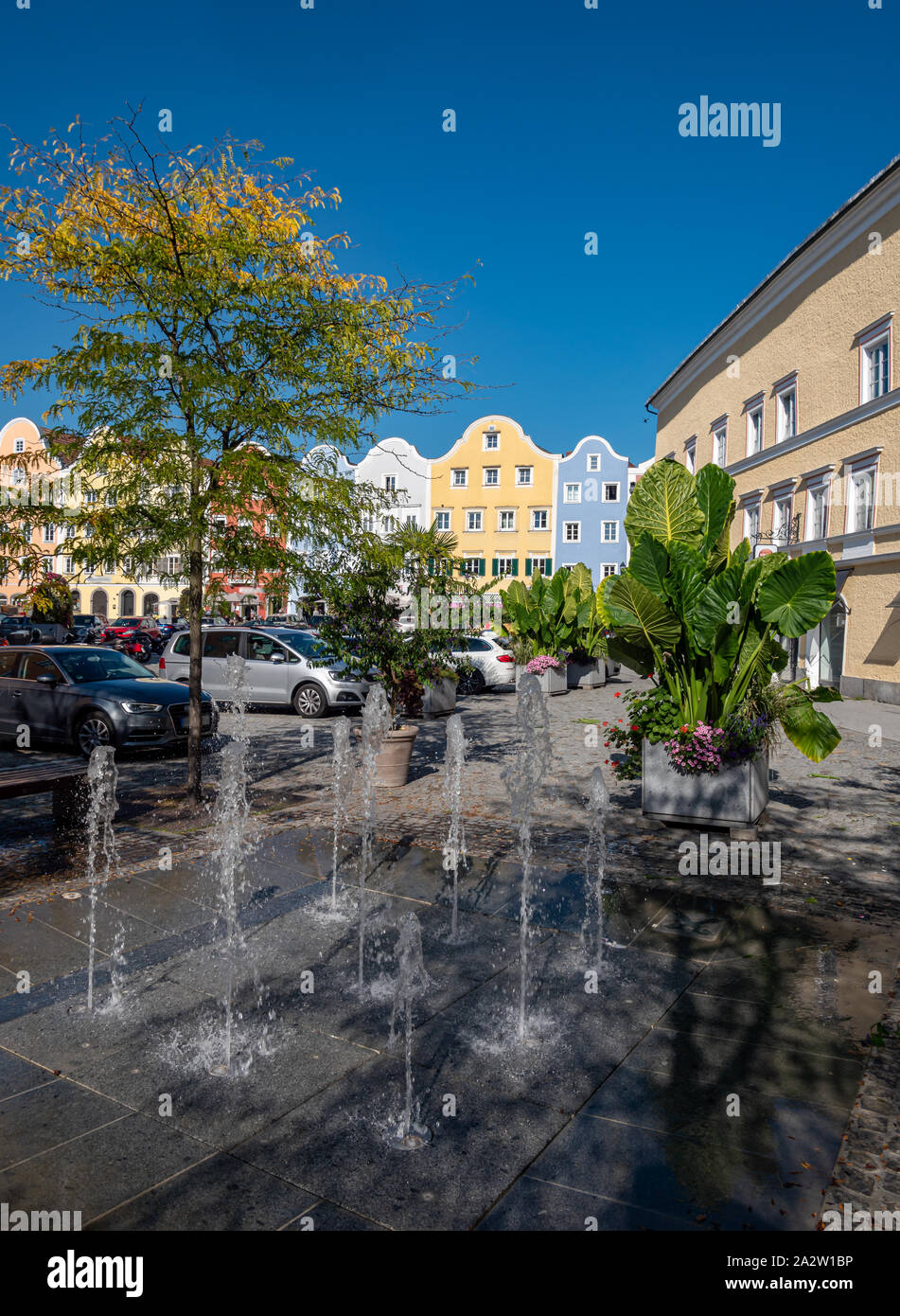 Baroque town scharding austria hi-res stock photography and images - Alamy