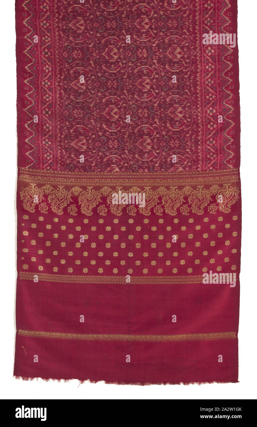 shoulder cloth, early 1900s, silk, 126-1/4 x 29-1/4 in., Textile and ...