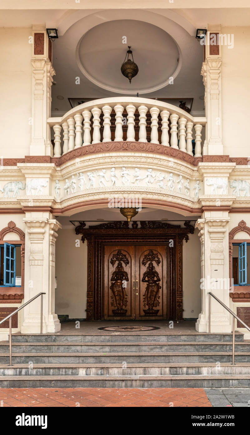 Singapore - March 22, 2019: Sri Mariamman Hindu Temple on South Bridge ...