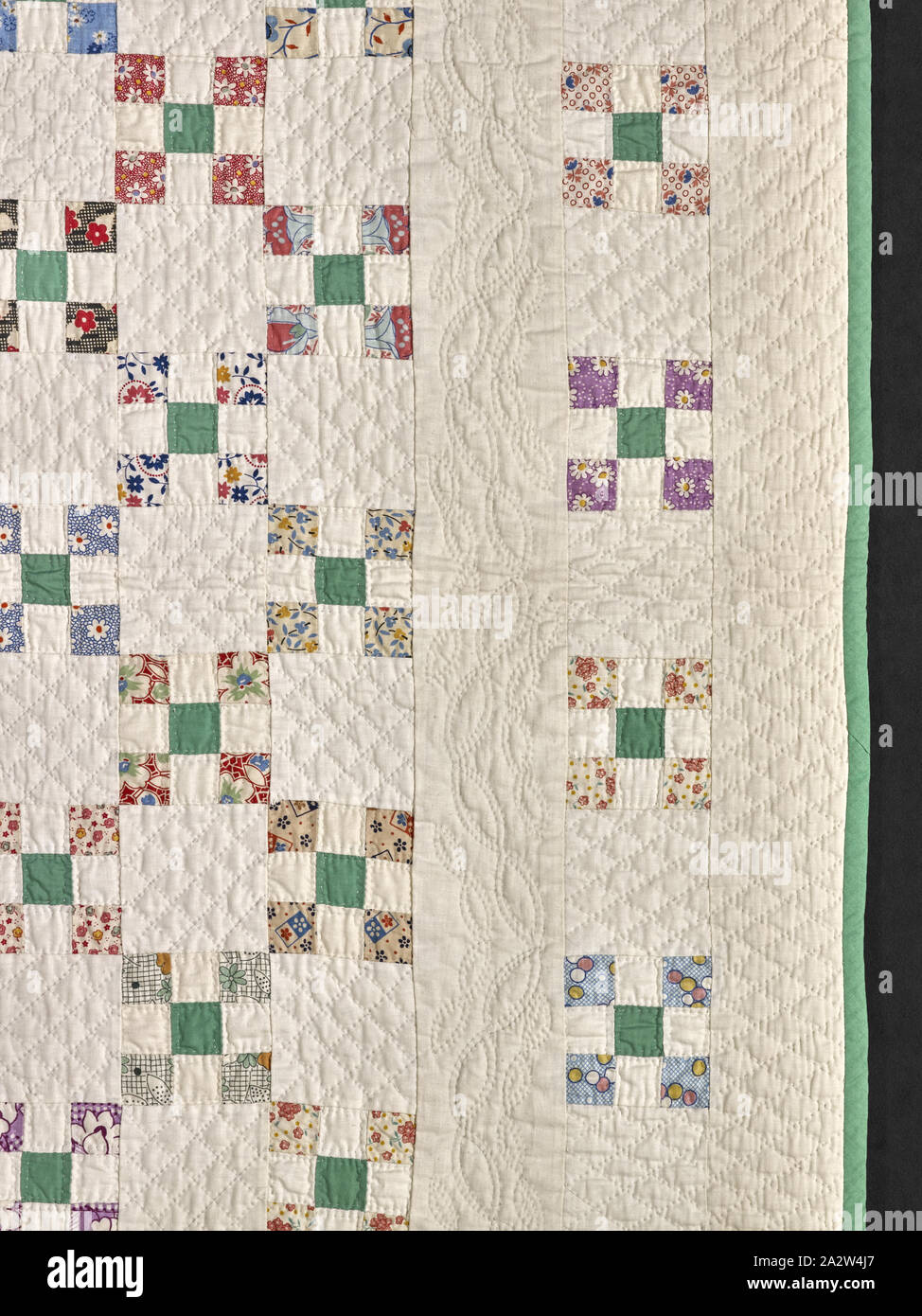 quilt (Miniature Nine Patch), Cora Essie Ledbetter Priest (American ...