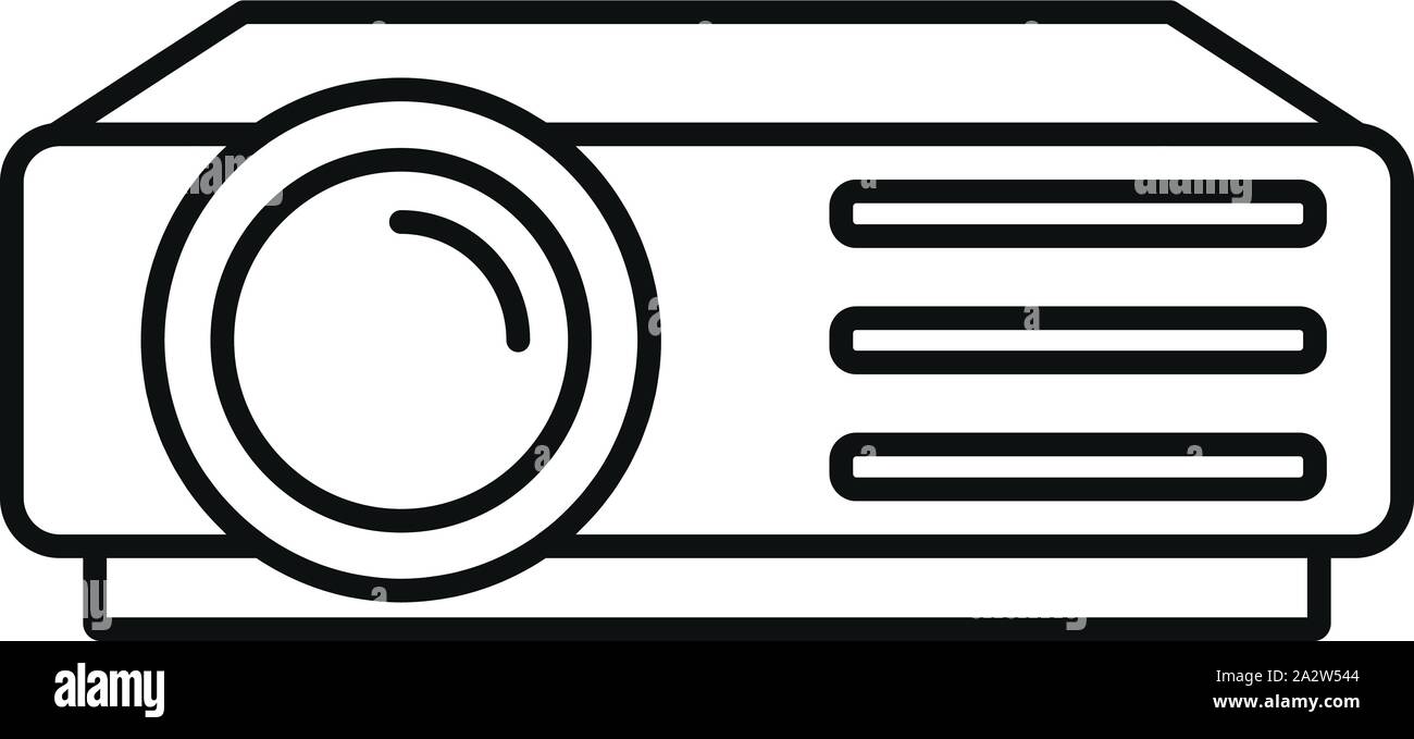 Lesson projector icon. Outline lesson projector vector icon for web ... Lesson projector icon. Outline lesson projector vector icon for web ...