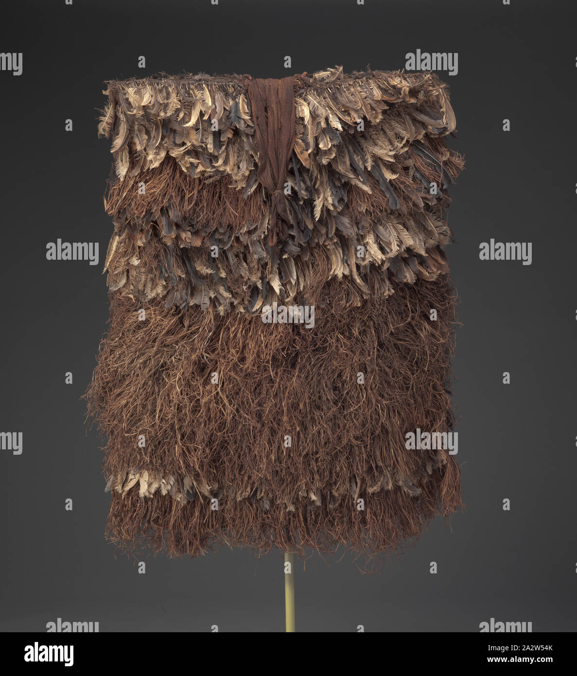 man's ceremonial tunic, Oku people, mid-20th century, feathers, raffia ...