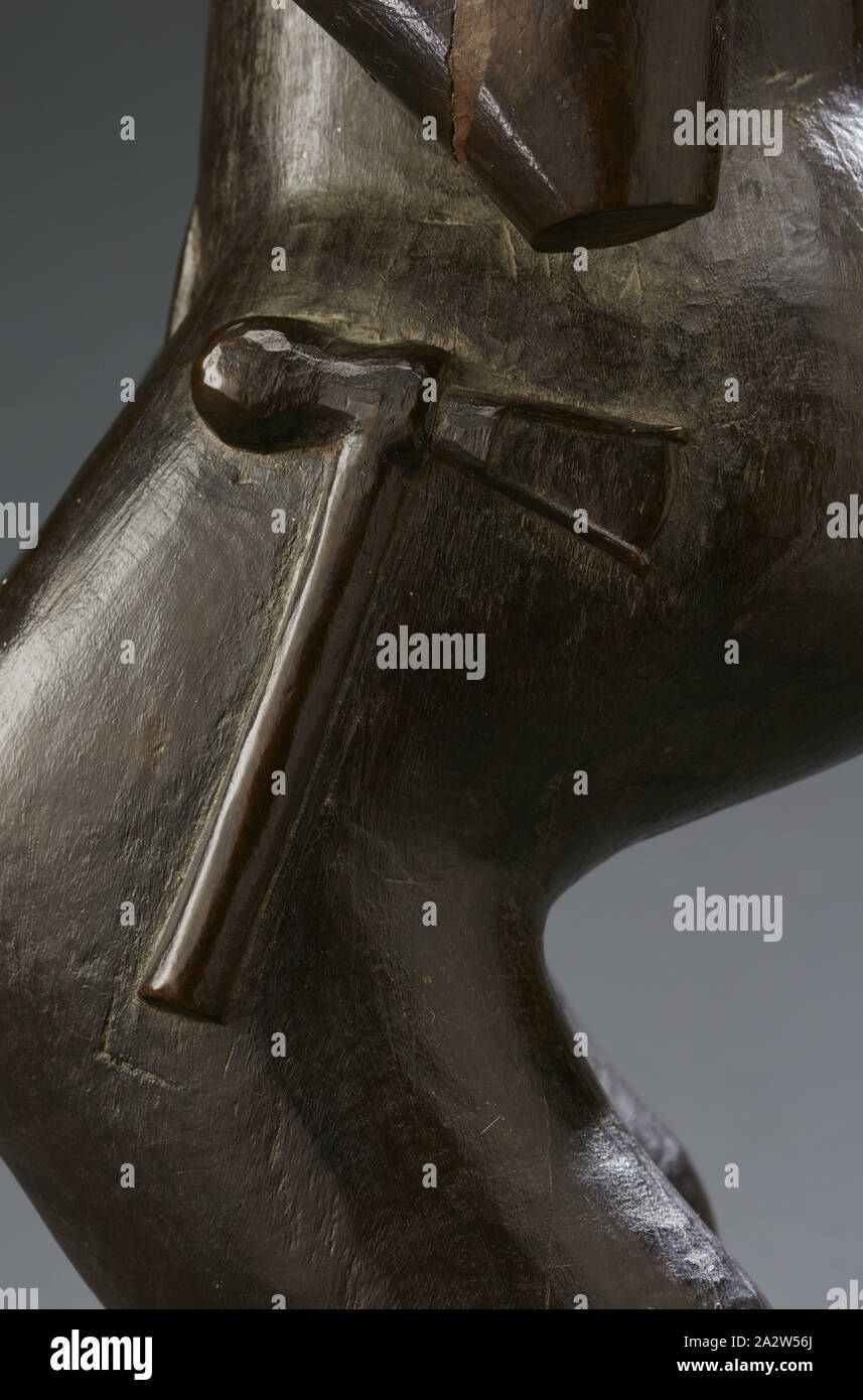 figure of chief, Chokwe people, late 19th - early 20th century, wood ...