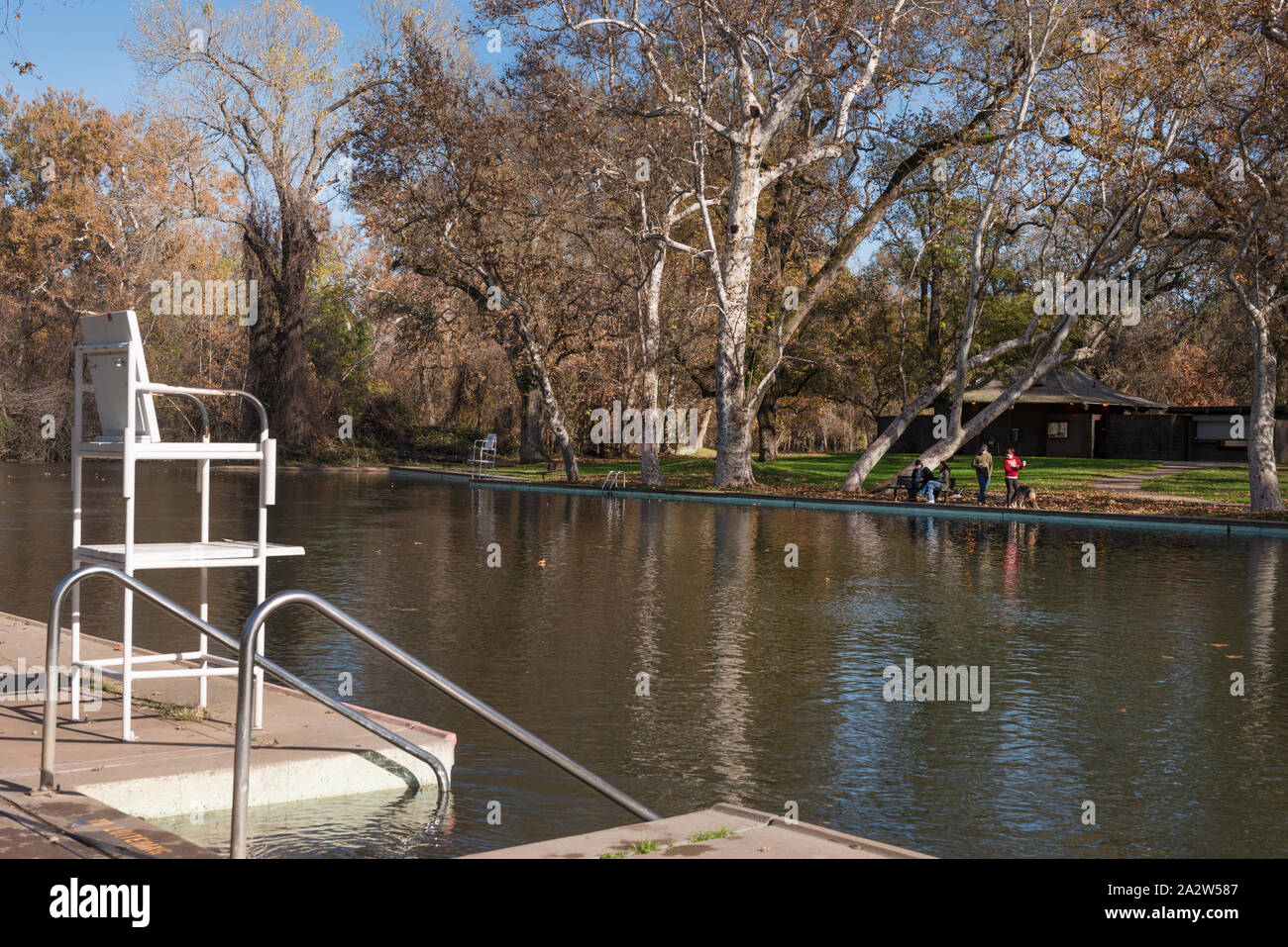 Remarkable Sycamore Pool in Bidwell Park in Chico, California Stock ...