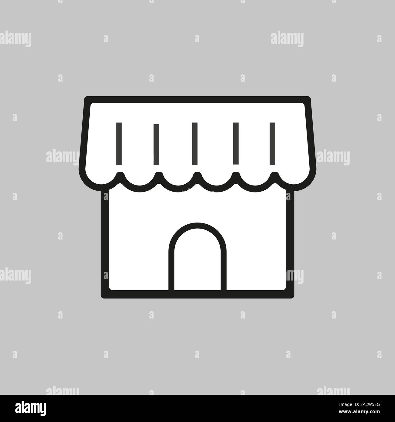 Simple Store or shop icon.Merchant store, vector icon illustration in ...