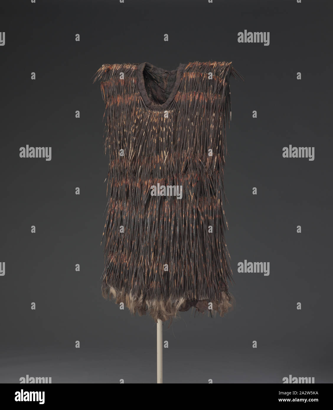 man's ceremonial tunic, Oku people, mid-20th century, porcupine quills ...