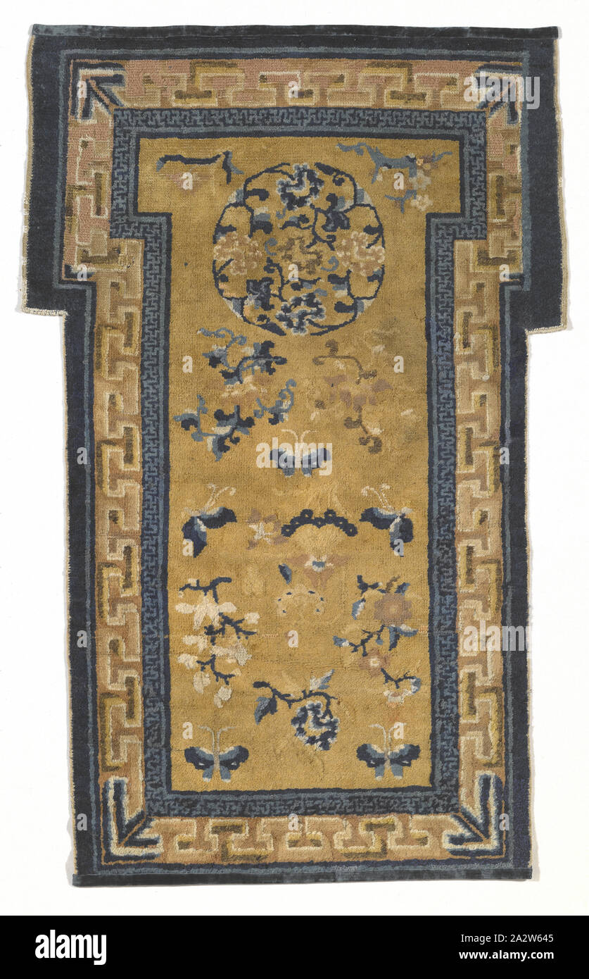 rug, 19th century, wool, cotton, 52 x 33 in., Textile and Fashion Arts ...