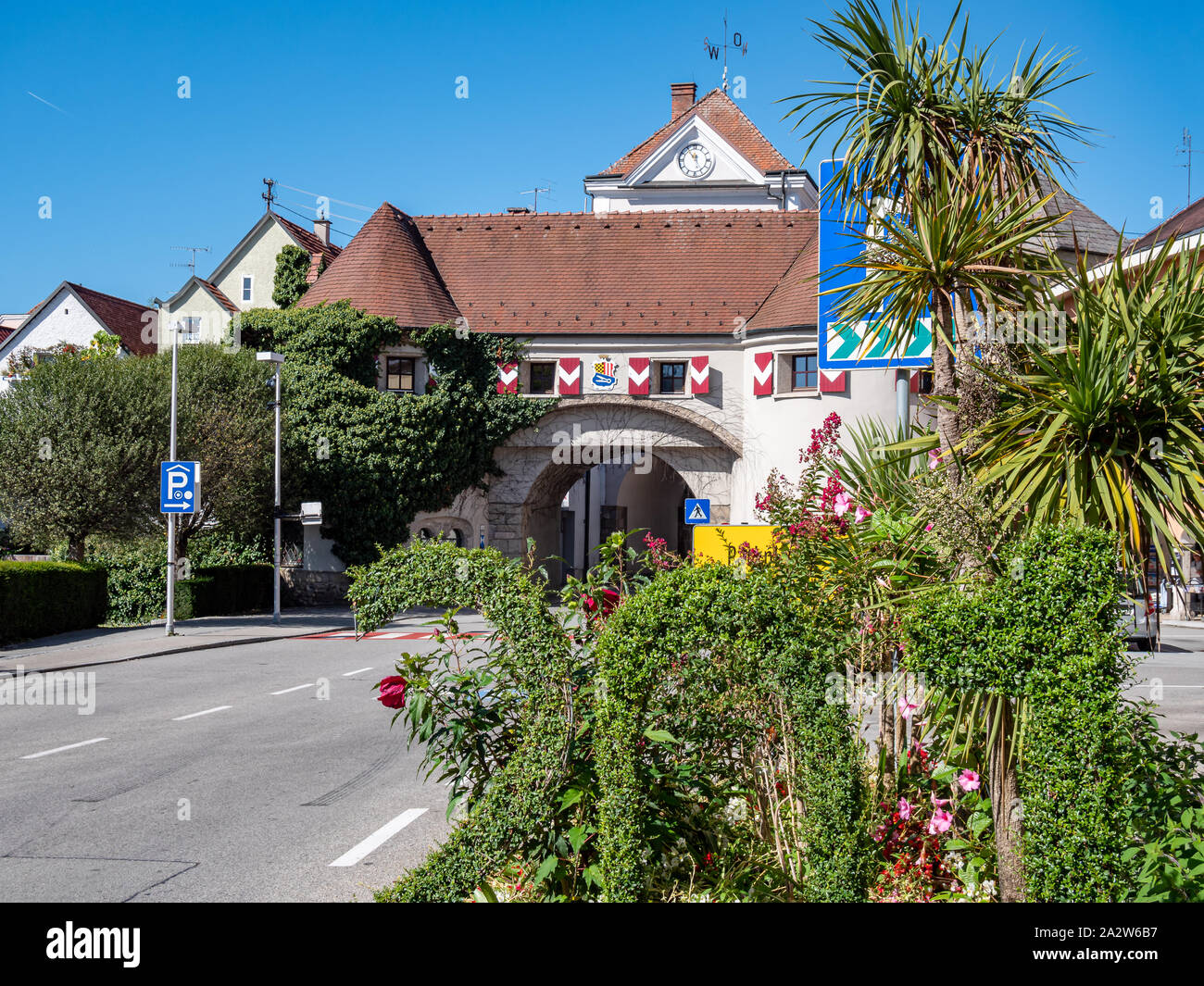 Baroque town scharding austria hi-res stock photography and images - Alamy