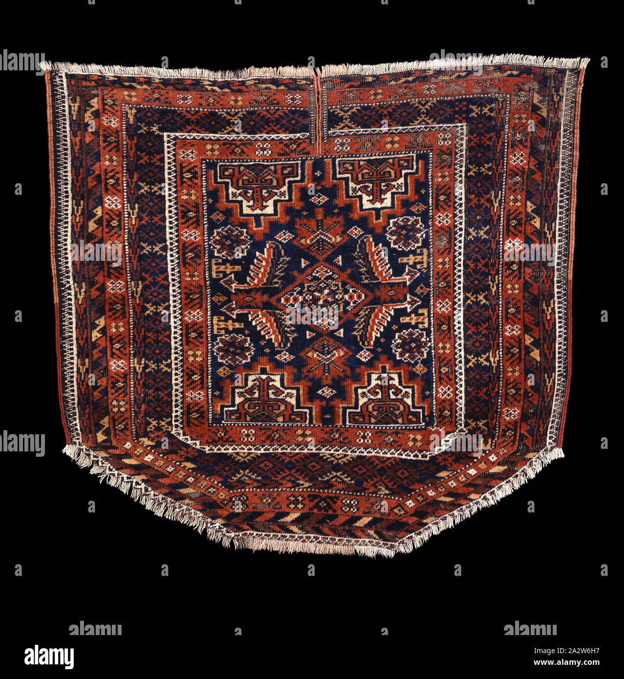saddle rug, Baluchi people, about 1870, wool, 24 x 26 in., Textile and ...