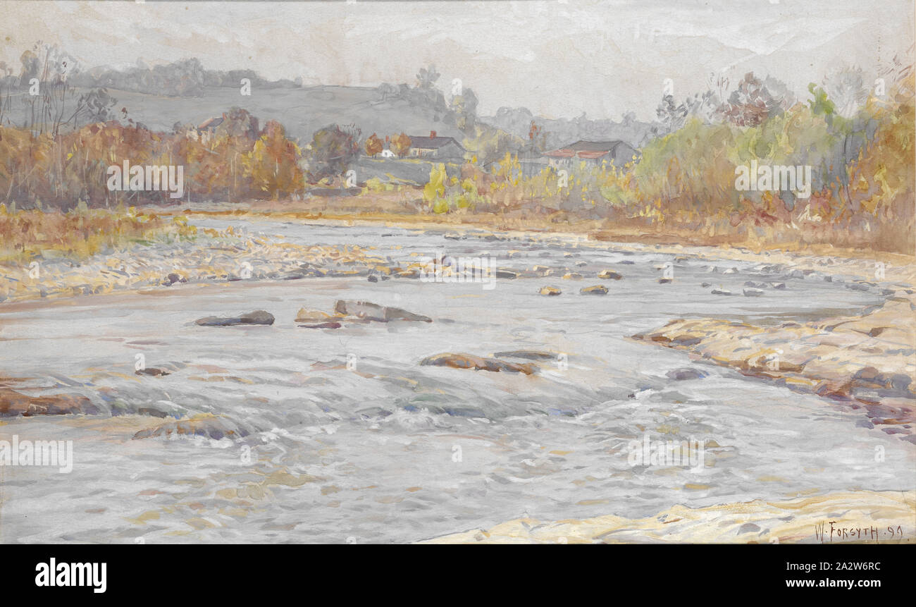 Whitewater Rapids, William J. Forsyth (American, 1854-1935), 1899 ...