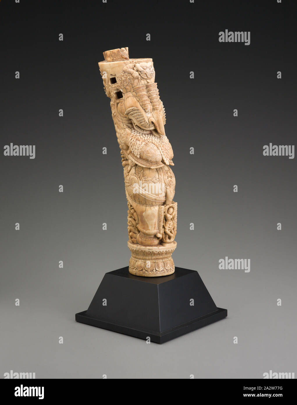 throne leg, Ganga, Ganga, 17th century, ivory, 16-1/4 x 6-1/2 in ...