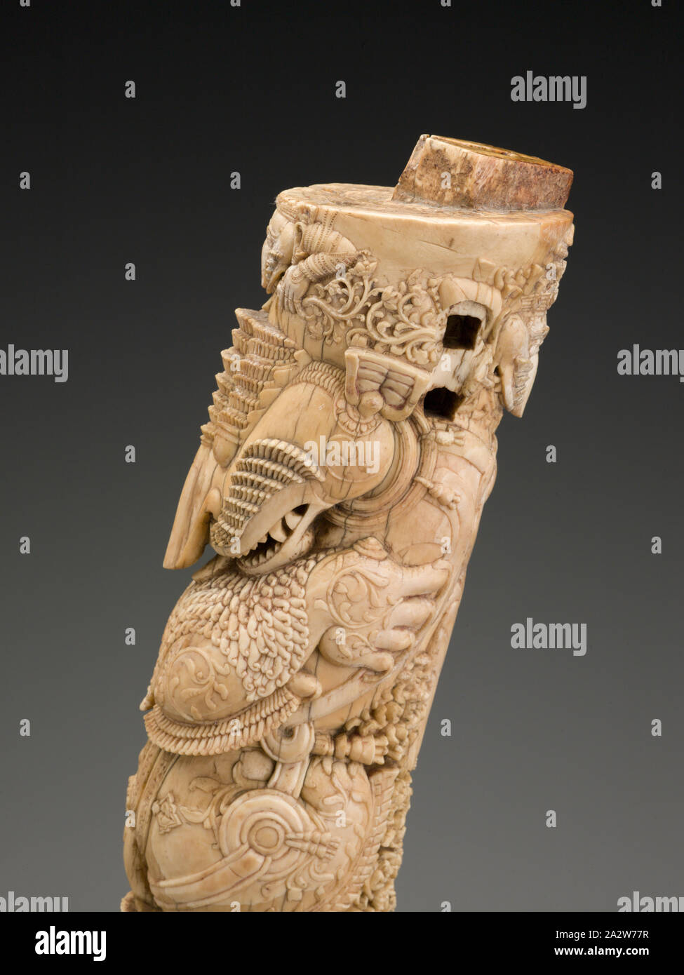 throne leg, Ganga, Ganga, 17th century, ivory, 16-1/4 x 6-1/2 in ...