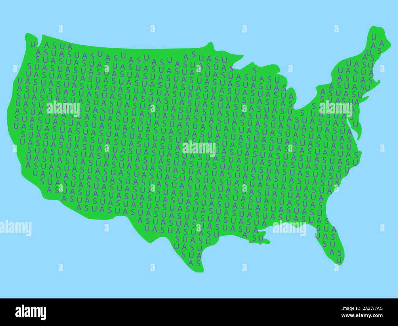 Map of United States of America Vector illustration eps 10 Stock Vector ...