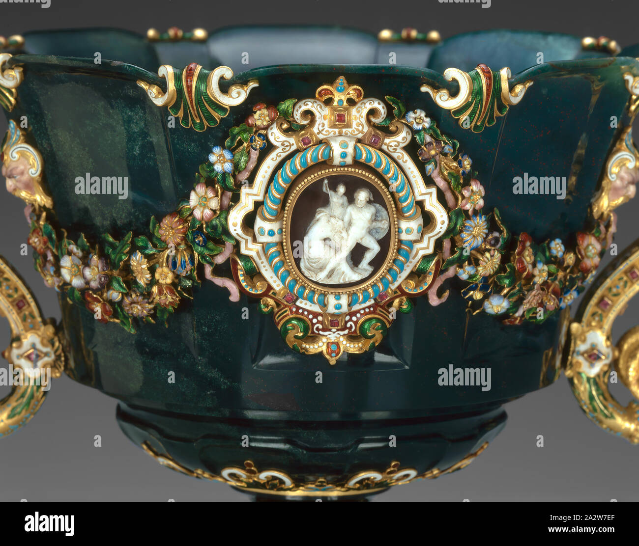 Cup, Jean-Valentin Morel (French, 1794-1860), 1854-1855, bloodstone ...