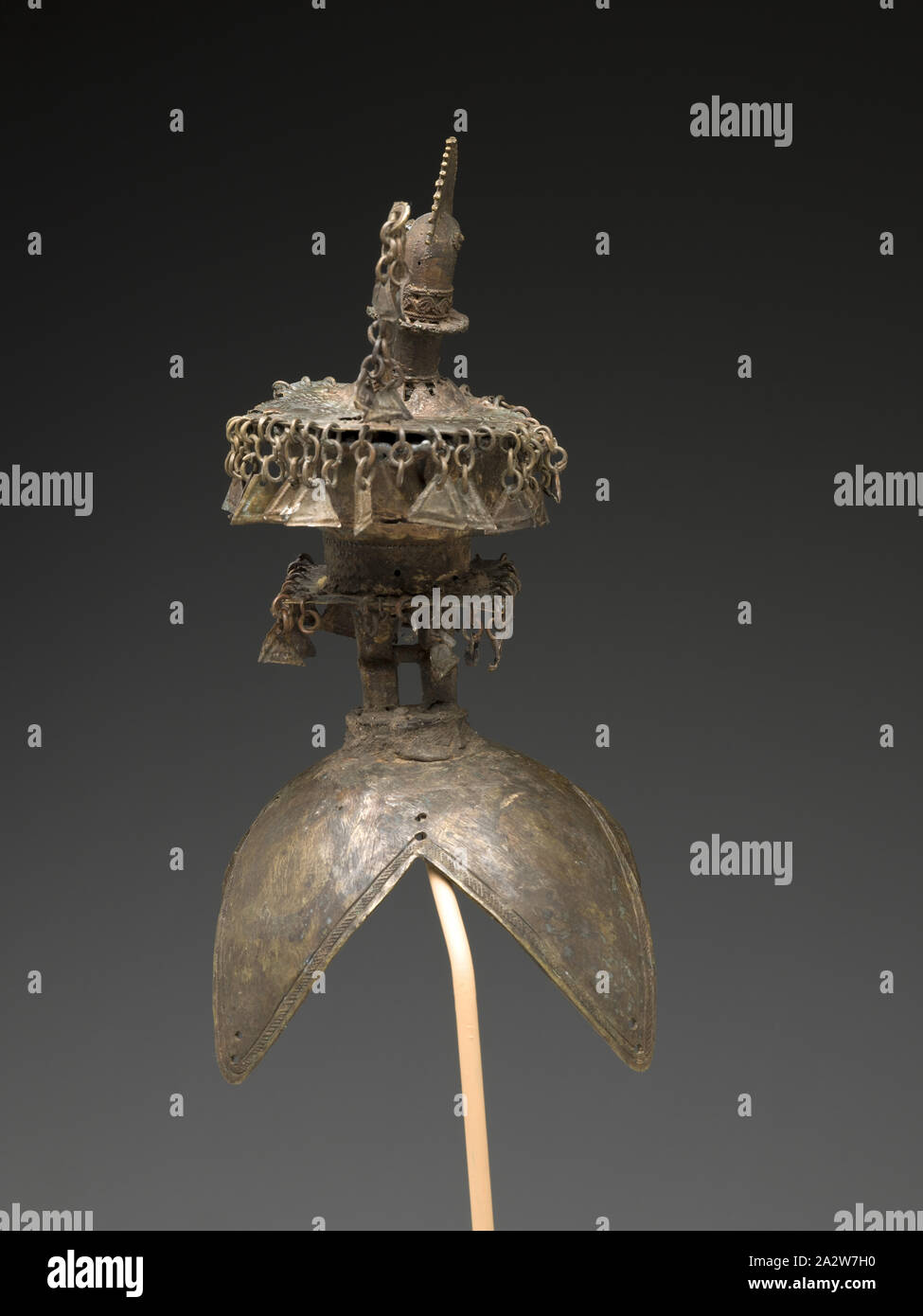 masquerade headpiece in bird form, Igbira people, 1890-1920, cast and ...