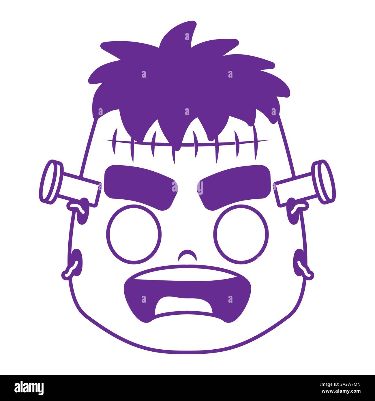 Frankenstein head Stock Vector Images - Alamy