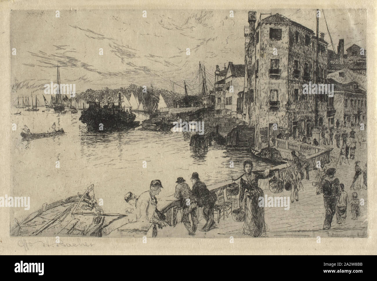 Castello Quarter, Riva, Otto Henry Bacher (American, 1856-1909), 1880 ...